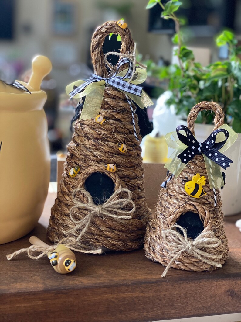 Spring Dark Rope Bee Skep Bumble Bee Hivespring | Etsy