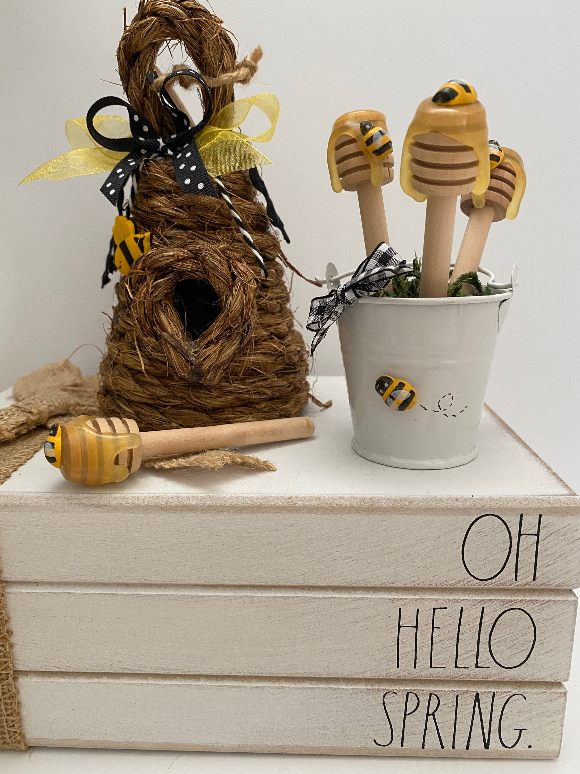 Spring Dark Rope Bee Skep Bumble Bee Hivespring - Etsy