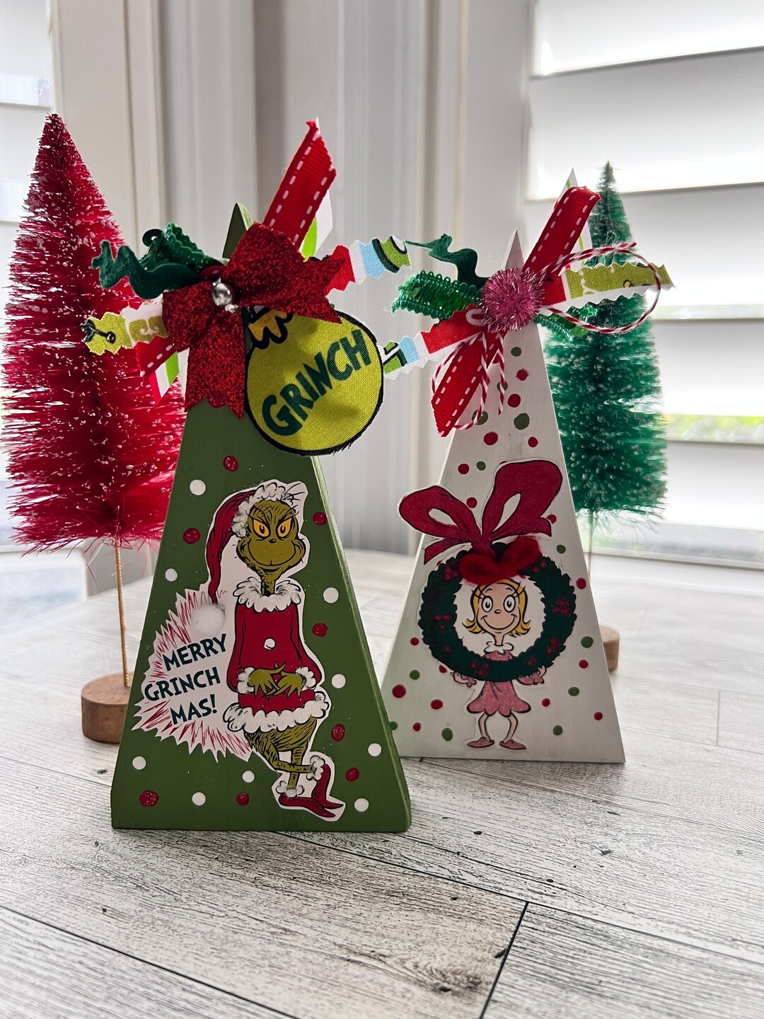 Grinch Inspired Christmas Tree Set*christmasdecor*grinchdecor ...