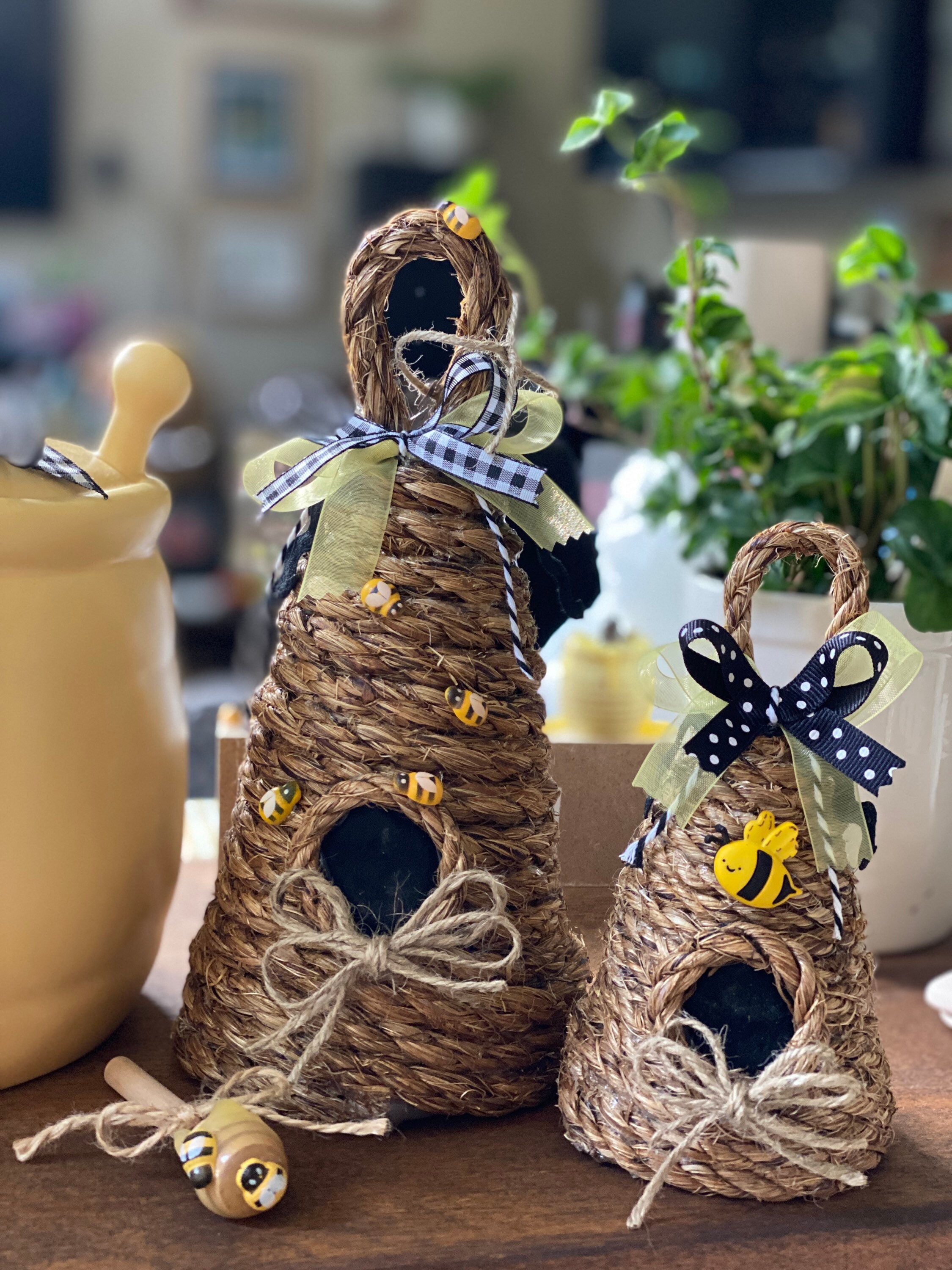 Spring Dark Rope Bee Skep Bumble Bee Hivespring - Etsy