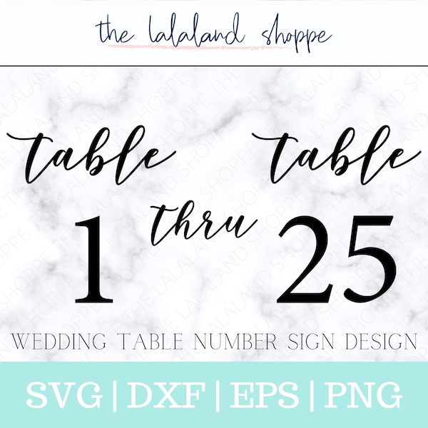 Table Numbers - Etsy