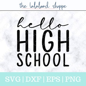 High School Shirt, High School Teacher Shirt, High School Svg, School ...