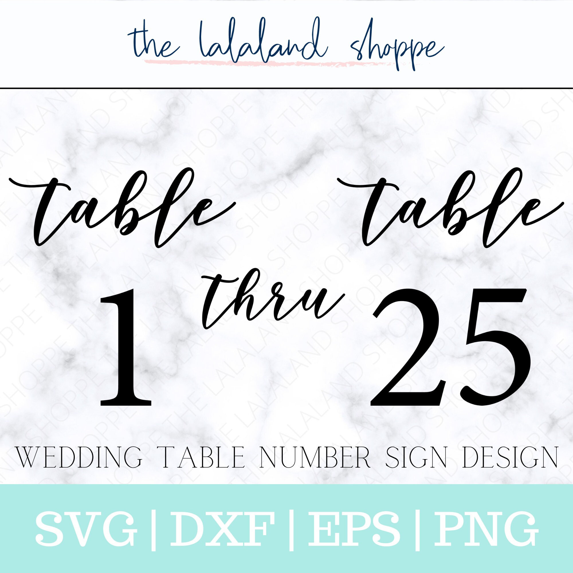 Table Number SVG Table Numbers Svg Table 1 Svg Table - Etsy