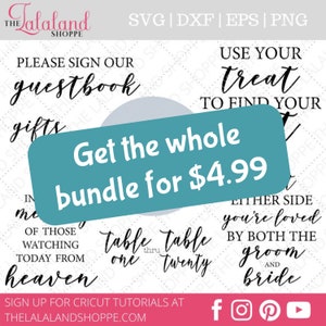 Table Number SVG Table Numbers Svg Table 1 Svg Table | Etsy