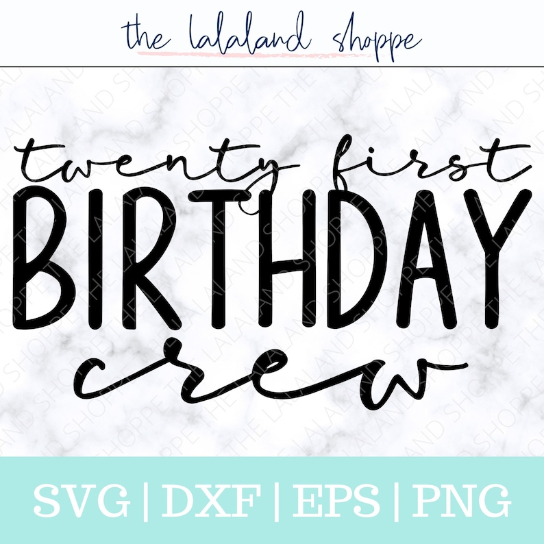 Twenty First Birthday Crew Tshirt Svg Hello Twenty One 21 - Etsy