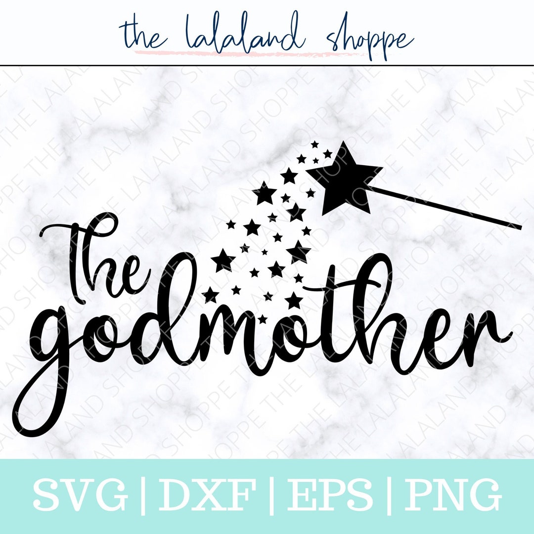 La marraine svg, Baptême Svg, Baptême svg, baguette marraine avec ...