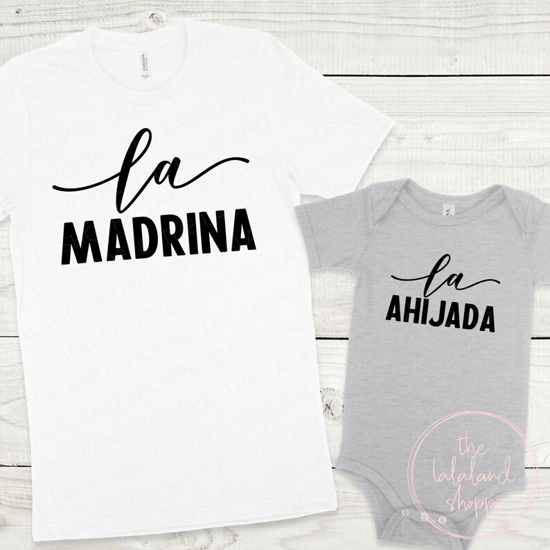 La Madrina and La Ahijada SVG, the Godmother, Baptism Svg, Christening ...