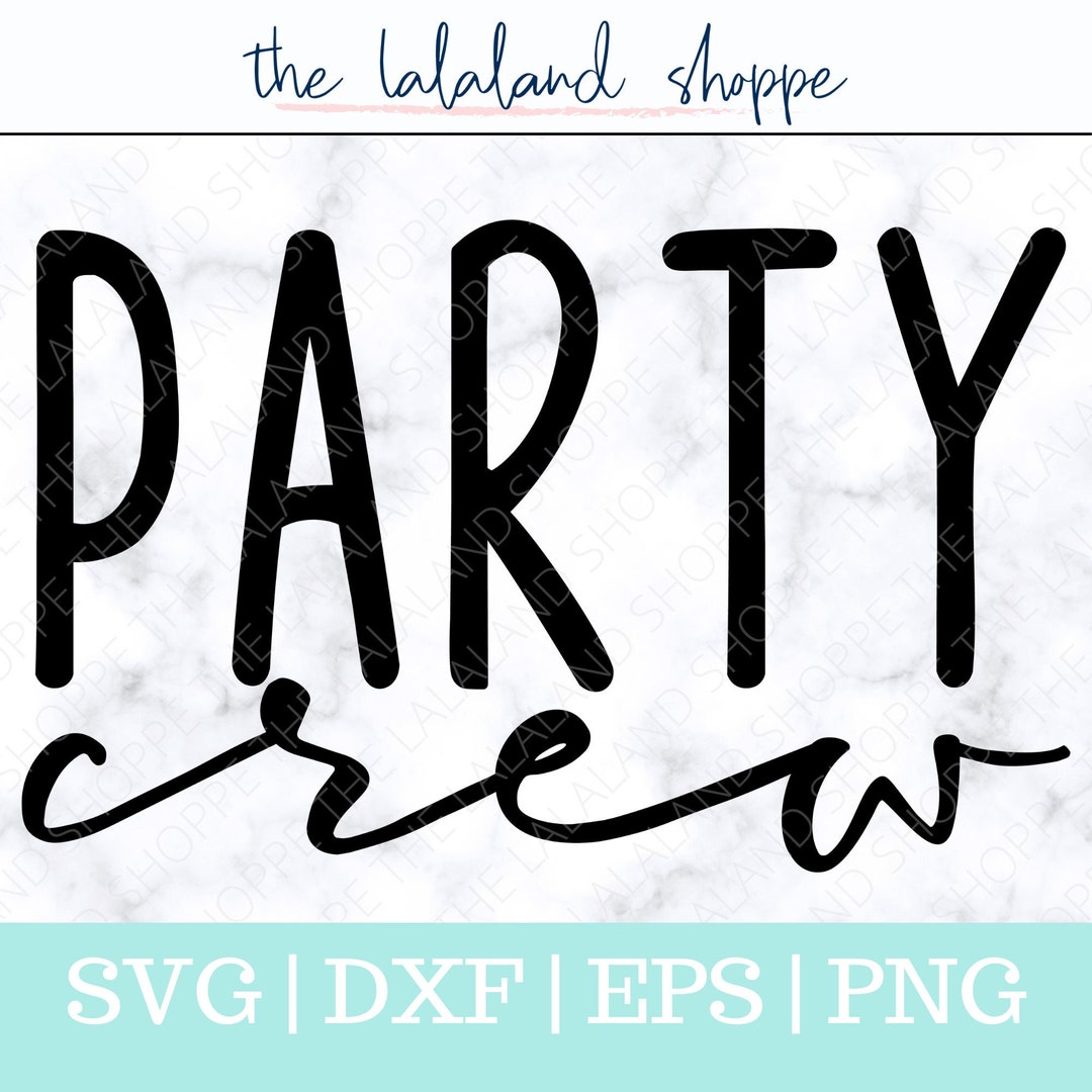 Birthday Svg, Party Crew SVG, Bday T-shirt Design, Happy Birthday Svg ...