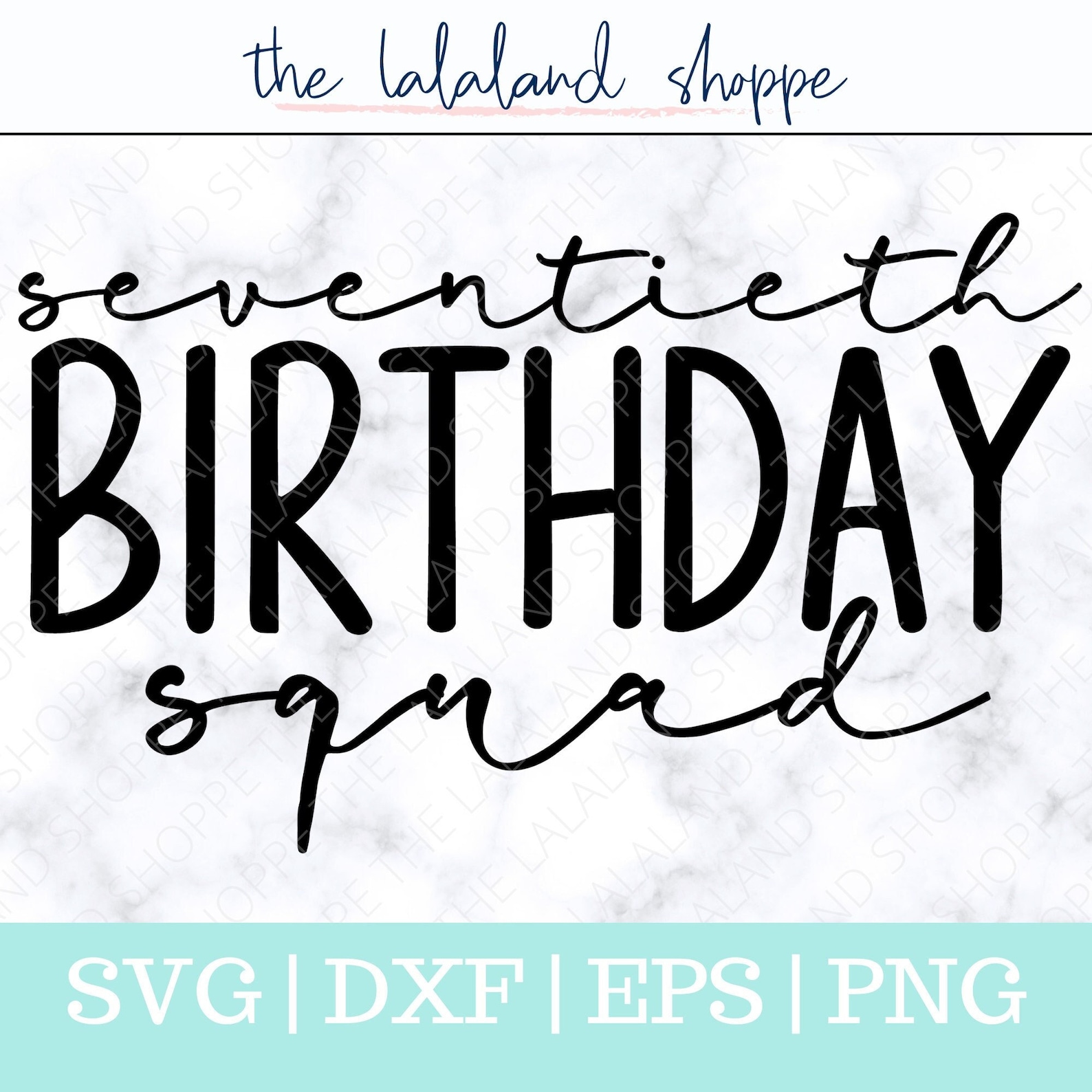 Seventieth Birthday Svg 70th Birthday Squad SVG Bday Tshirt - Etsy