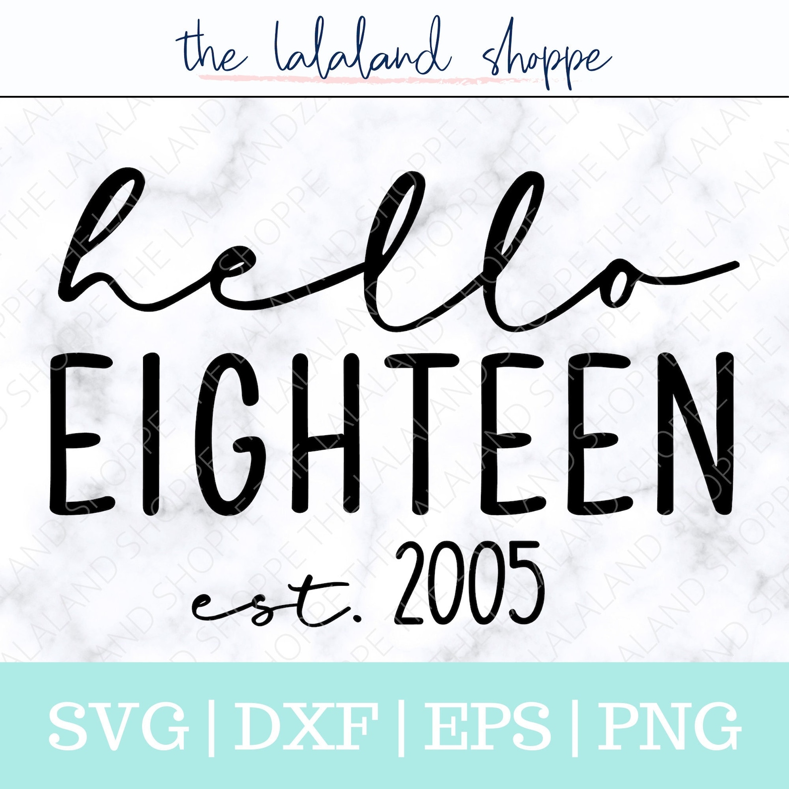 Hello Eighteen SVG, Hello 18 Svg, Established 2005 Svg, Est 2005 Svg ...
