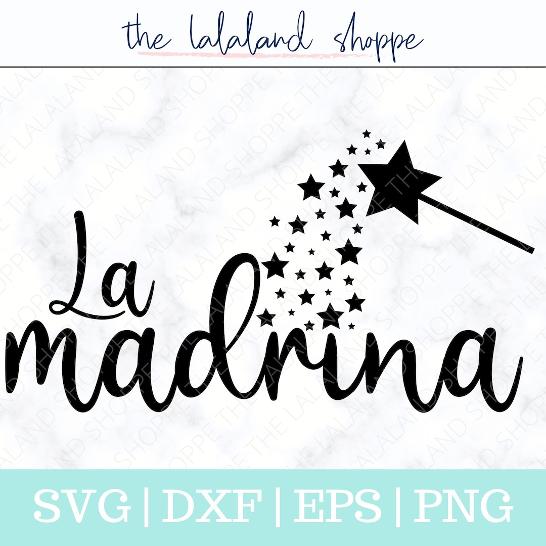 Madrina SVG, La Madrina Png, the Godmother Svg, Baptism Svg ...
