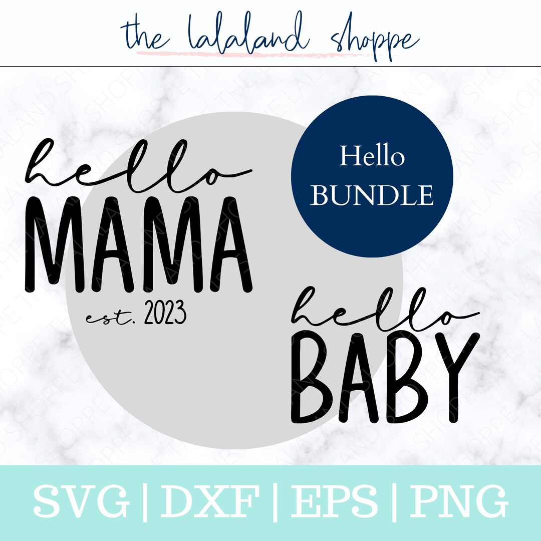 Mama Svg, Baby Svg, Mama and Me Bundle, New Mom Shirt Svg, Pregnant ...