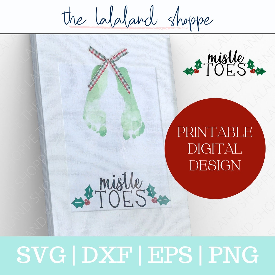 Mistletoes SVG, Baby Feet Keepsake, Foot Print Nursery Sign Design ...
