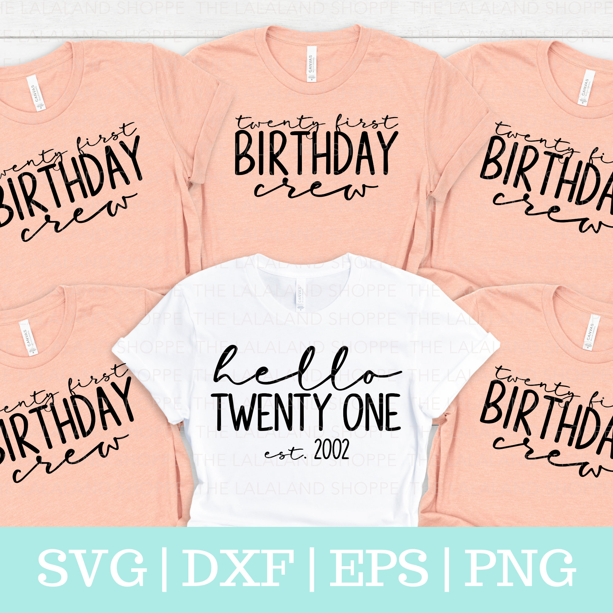 Twenty First Birthday Crew Tshirt Svg Hello Twenty One 21 - Etsy