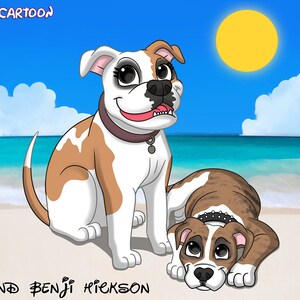 CUSTOM Disney Pet Disney Pet Portrait Pet Cartoon From - Etsy