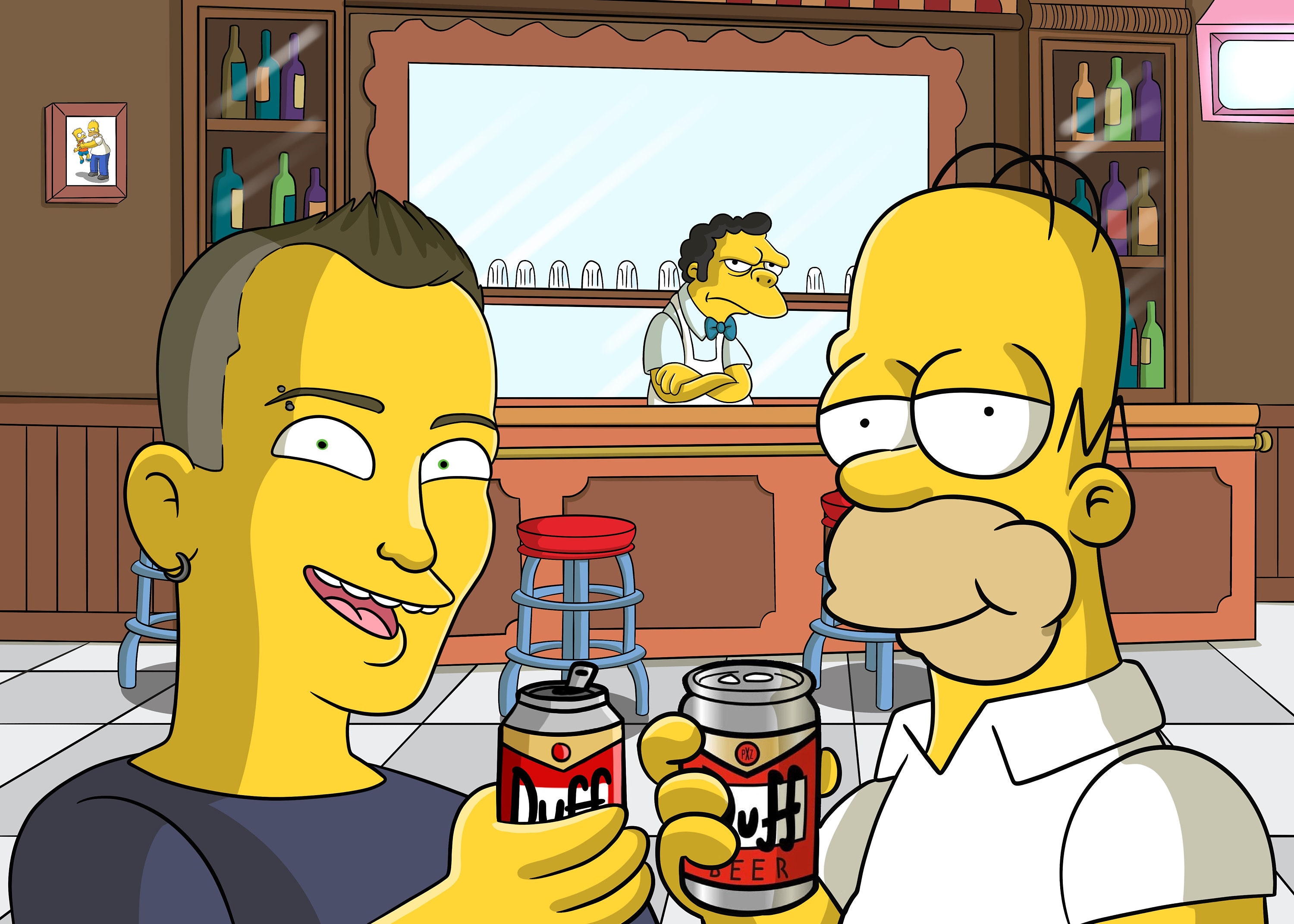 Yellow Portrait Shoulders Up. Simpsonize Me Custom Simpsons - Etsy