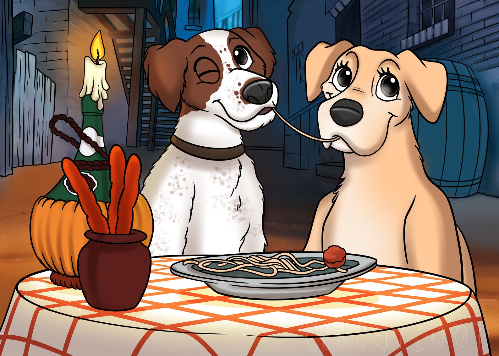 CUSTOM Disney Pet, Disney Pet Portrait, Pet Cartoon From Photo, Dog ...