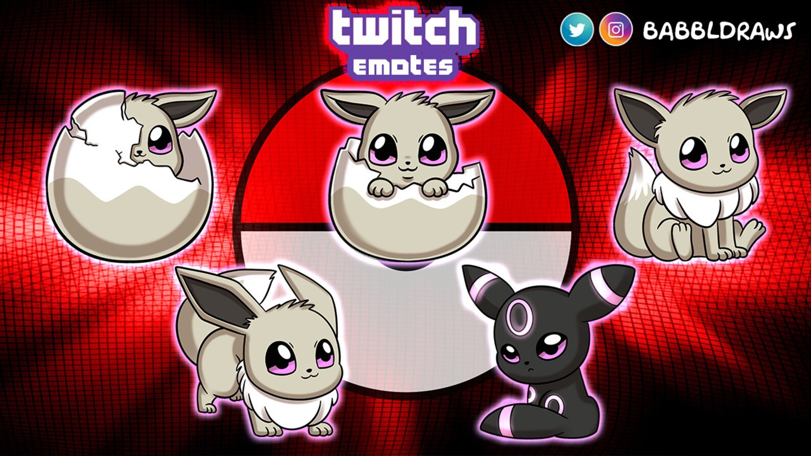 Custom Pokémon Twitch Emotes Discord Custom Cute Emotes Emoji - Etsy