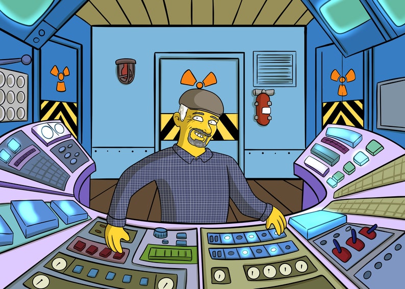 Yellow Portrait Shoulders Up. Simpsonize Me Custom Simpsons | Etsy