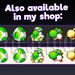 Cute Yoshi Hi, Waving, Hype, Lurk, Heart, GG, Good Game Sip, Cry, Sigh ...