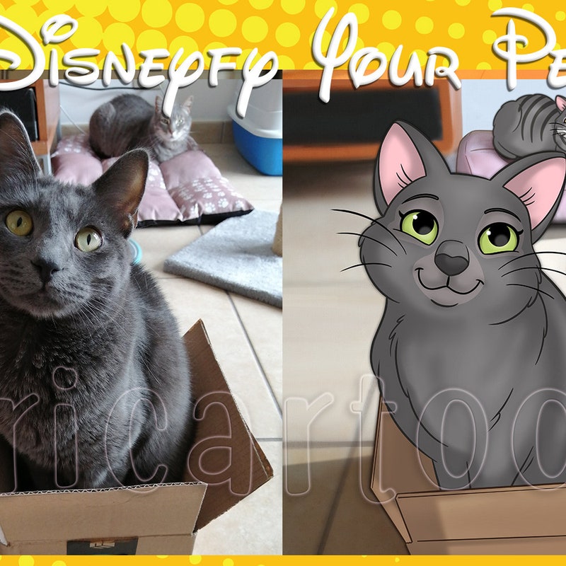 Pet Disneyfication - Etsy