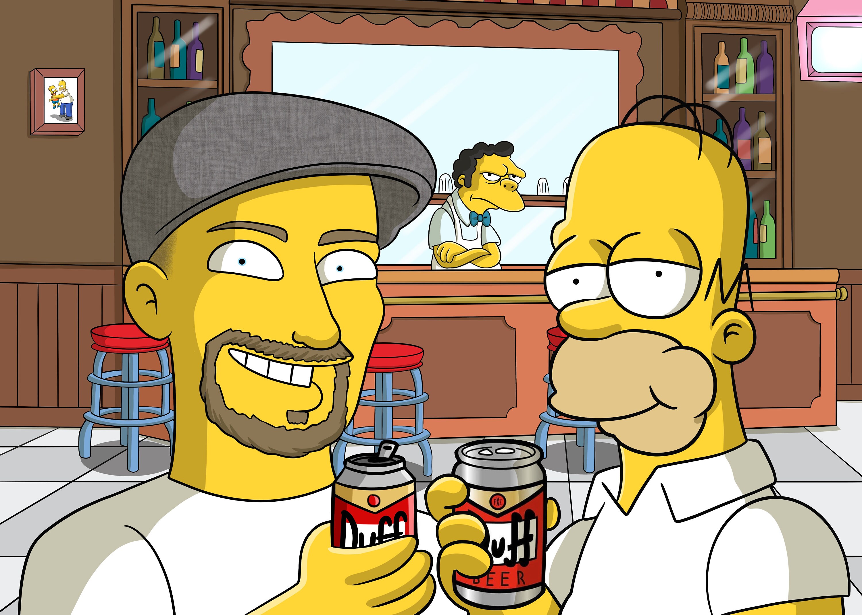 Yellow Portrait Shoulders Up. Simpsonize Me Custom Simpsons - Etsy