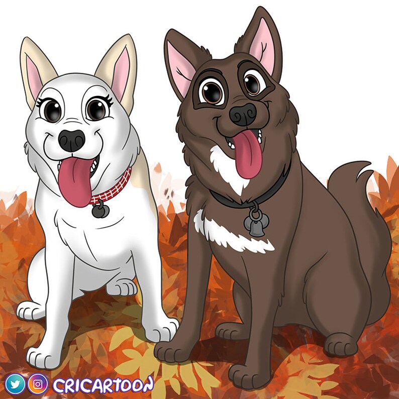 CUSTOM Disney Pet Disney Pet Portrait Pet Cartoon From - Etsy