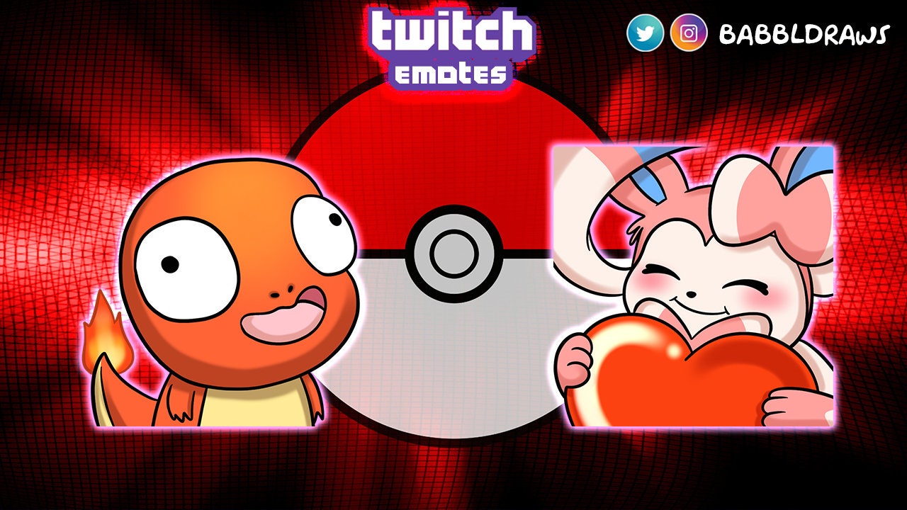 Custom Pokémon Twitch Emotes Discord Custom Cute Emotes Emoji Youtube ...