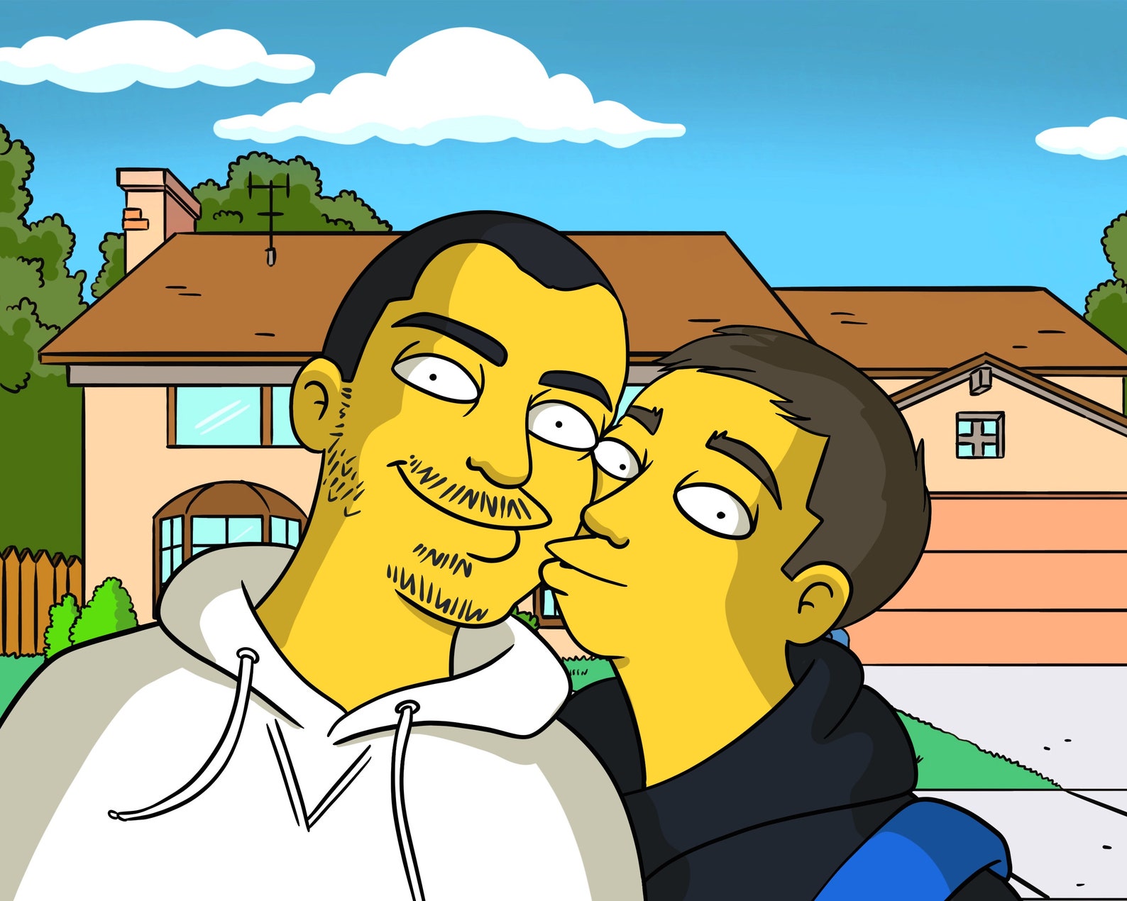 Yellow Portrait Shoulders Up. Simpsonize Me Custom Simpsons | Etsy