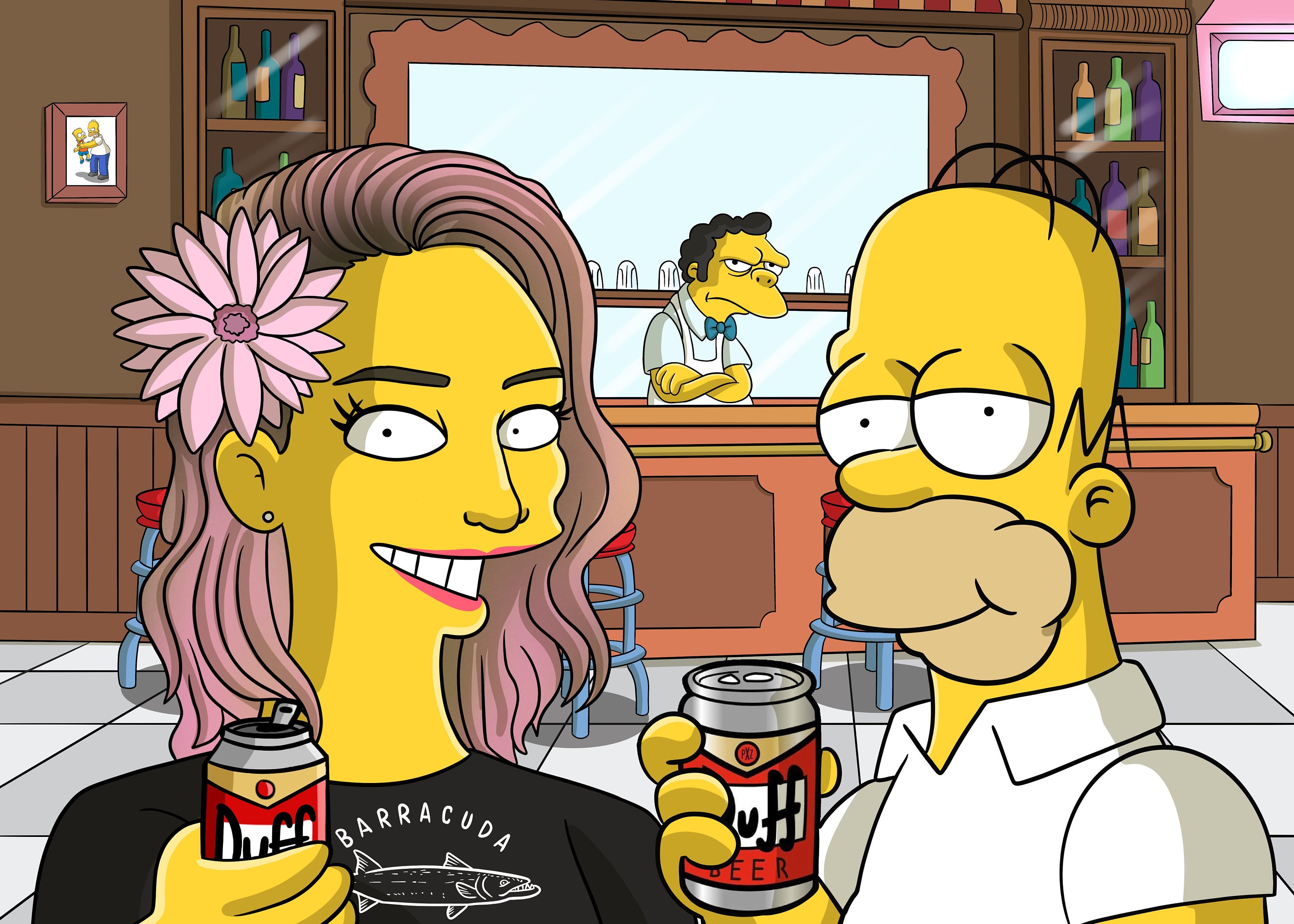 Yellow Portrait Shoulders Up. Simpsonize Me Custom Simpsons - Etsy