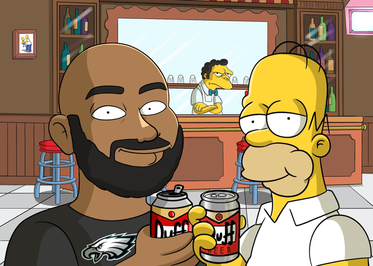 Yellow Portrait Shoulders Up. Simpsonize Me Custom Simpsons - Etsy