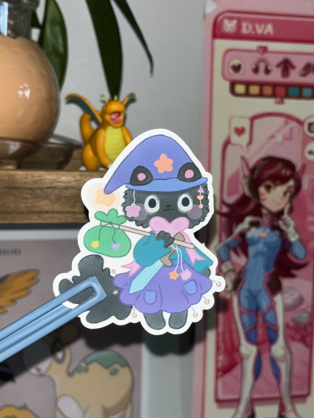 Cute Witch Cat Sticker