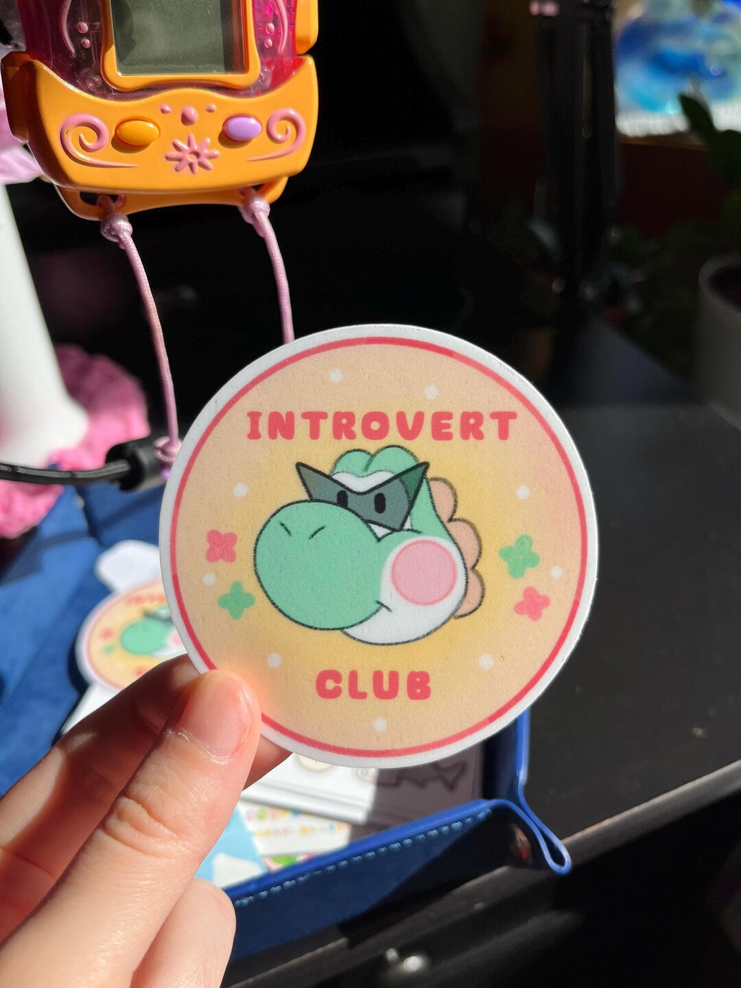 Introvert Club Chunky Yoshi Sticker - Etsy