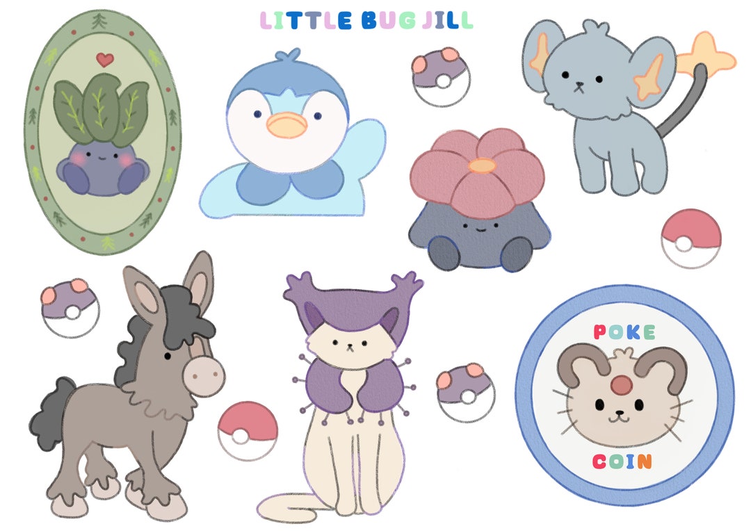 Forgotten Pals Sticker Sheet | 12 Stickers