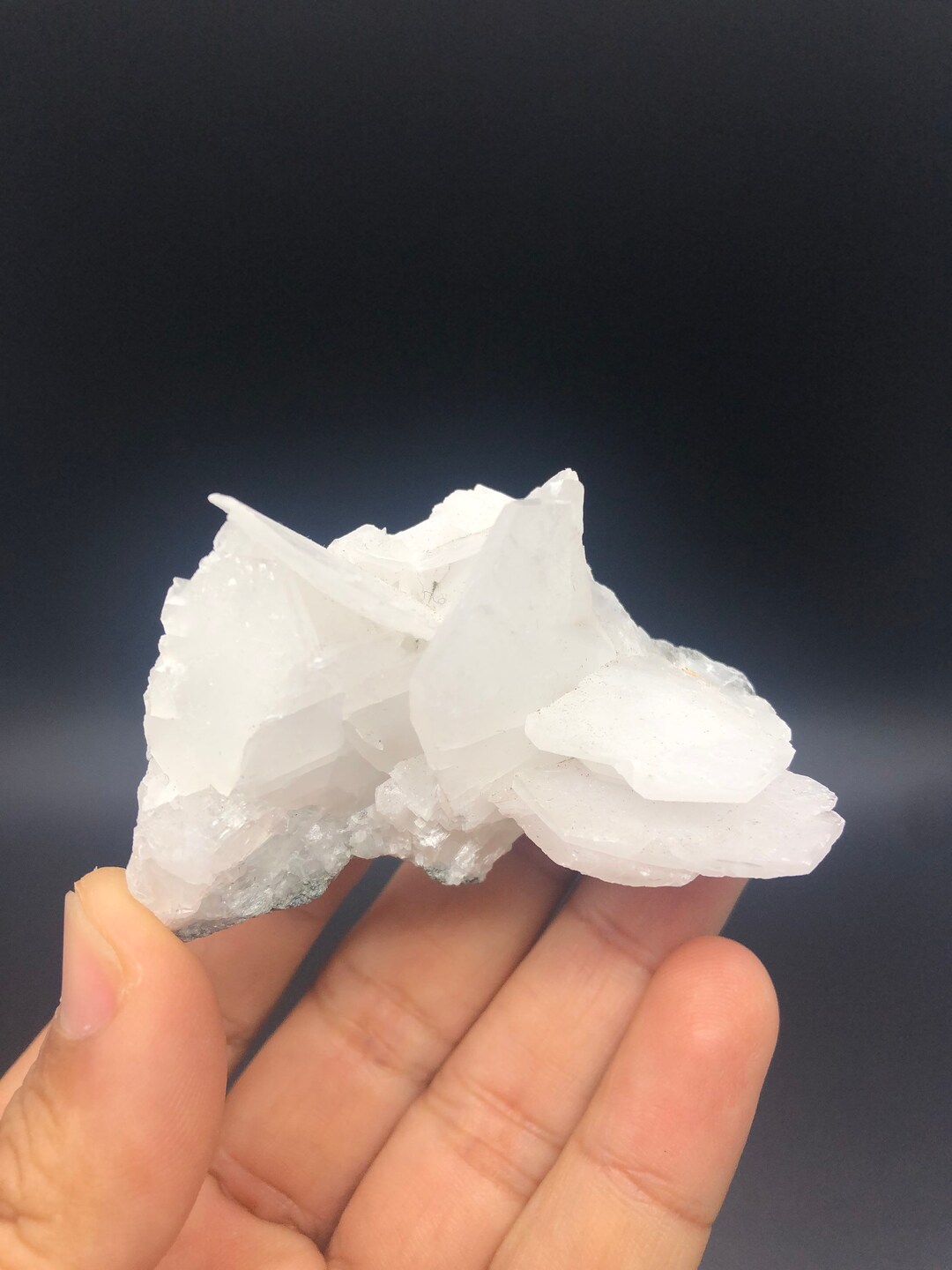 Bladed Calcite Specimen, Calcite Cluster, White Calcite, Uv Reflective ...