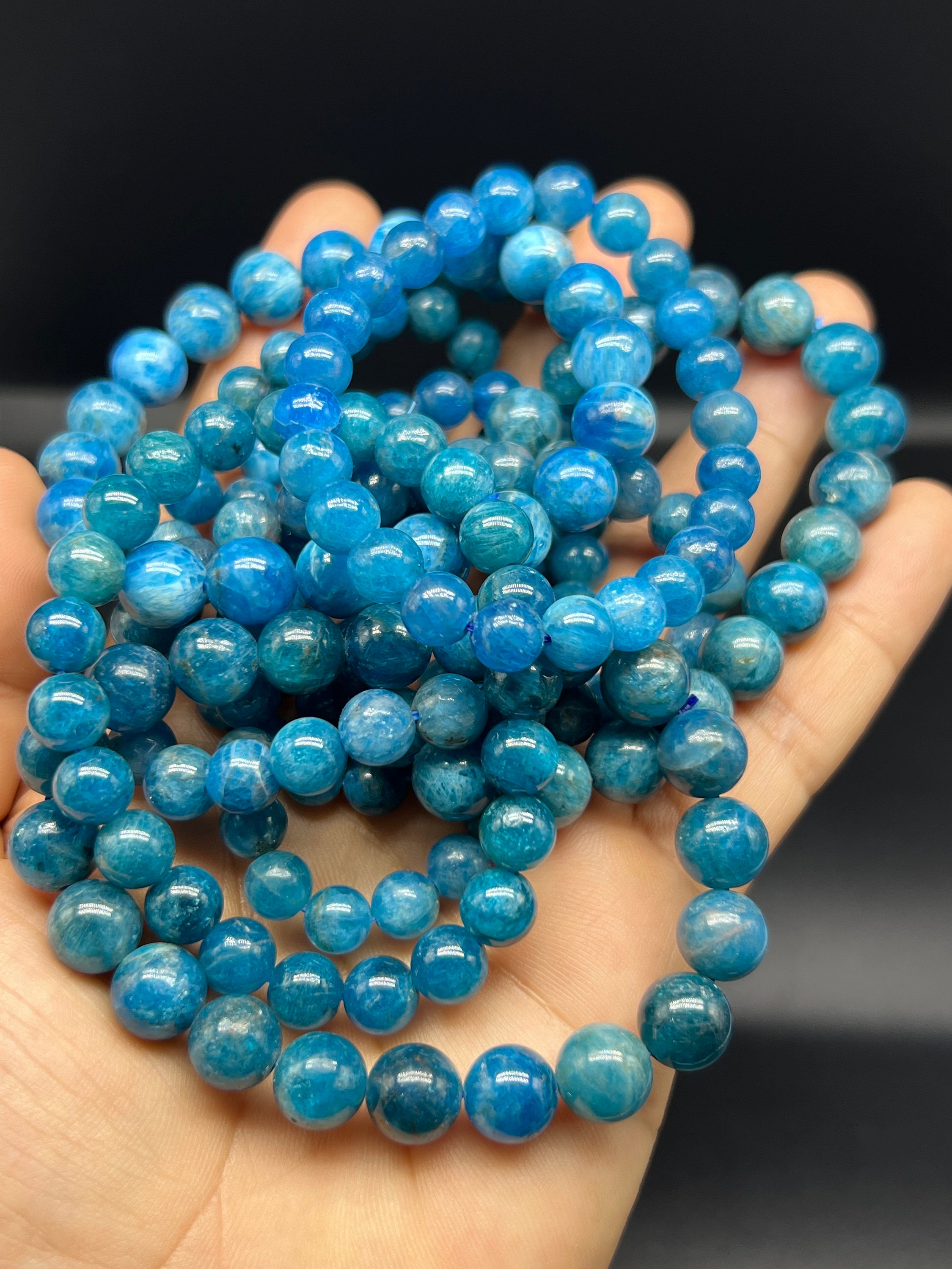 Blue Apatite Bracelet - Etsy