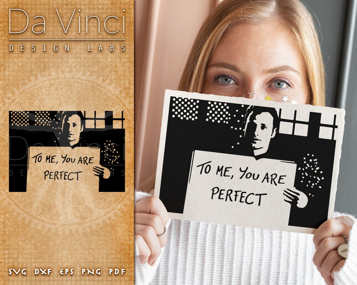 To Me You Are Perfect | Love Actually Design | SVG | DXF | PNG + More ...