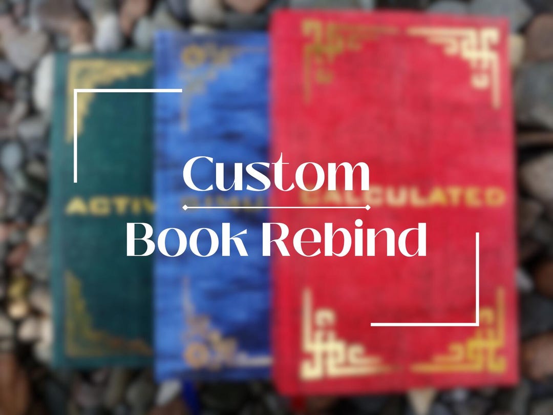 Custom Book Rebinding - Etsy