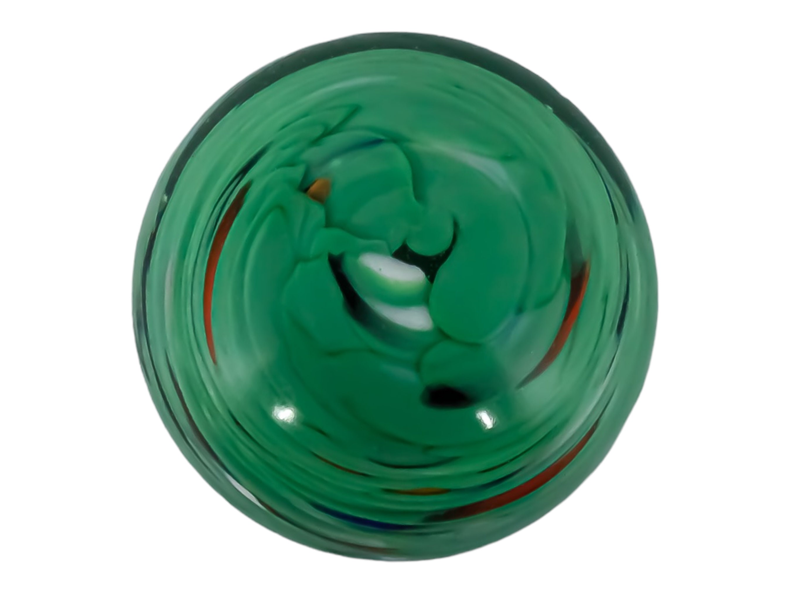 Murano Glass Paperweight Art Glass Green Multi Coloured - Etsy