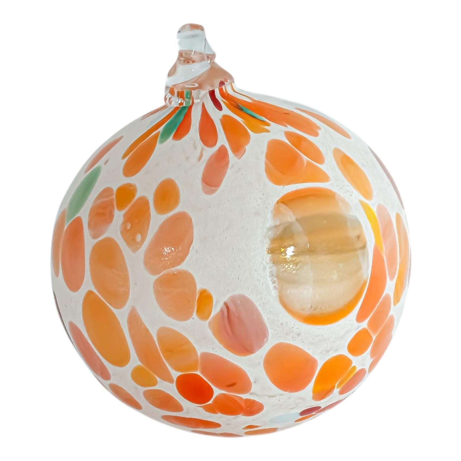 Orange Murano Glass Bauble Art Xmas Christmas Decoration Ball Multi ...