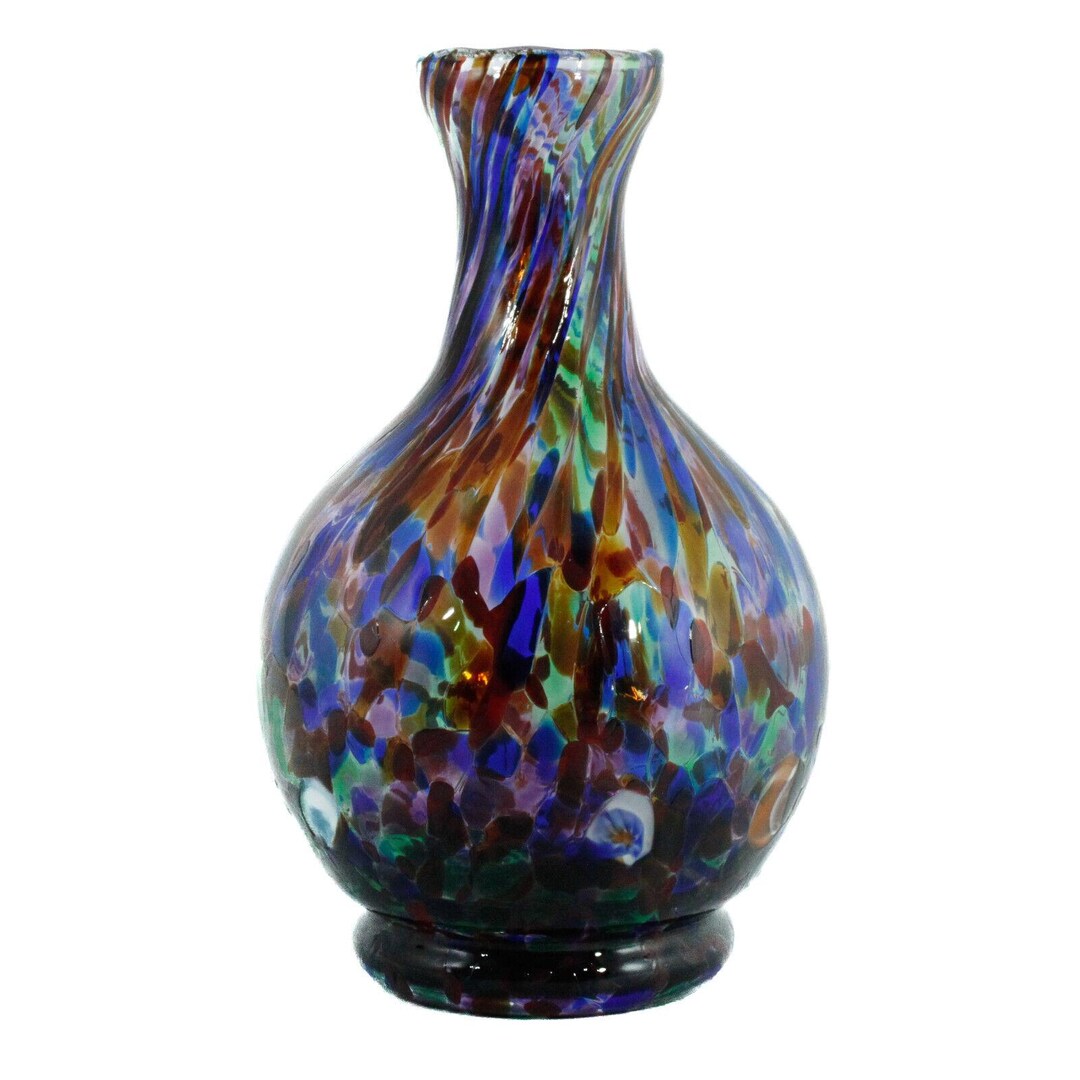Murano Glass Water Jug Pitcher Multi Coloured Purple Green 17cm - Etsy