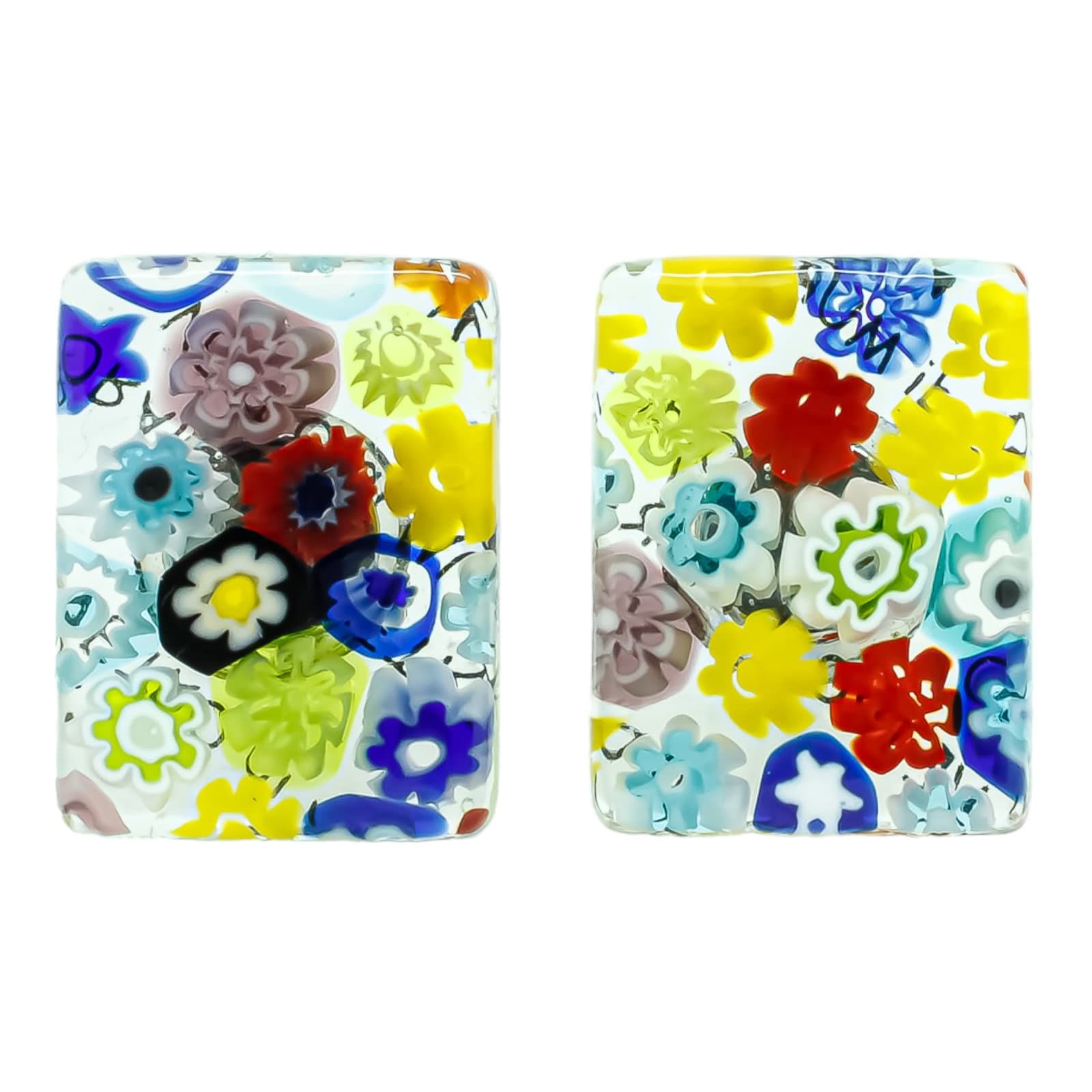 Millefiori Murano Glass Cufflinks: Hand Blown in Venice - Etsy