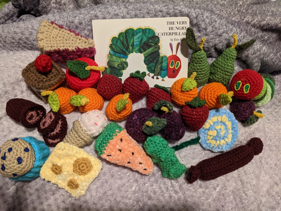The Very Hungry Caterpillar Crochet Play Set With Book - Etsy