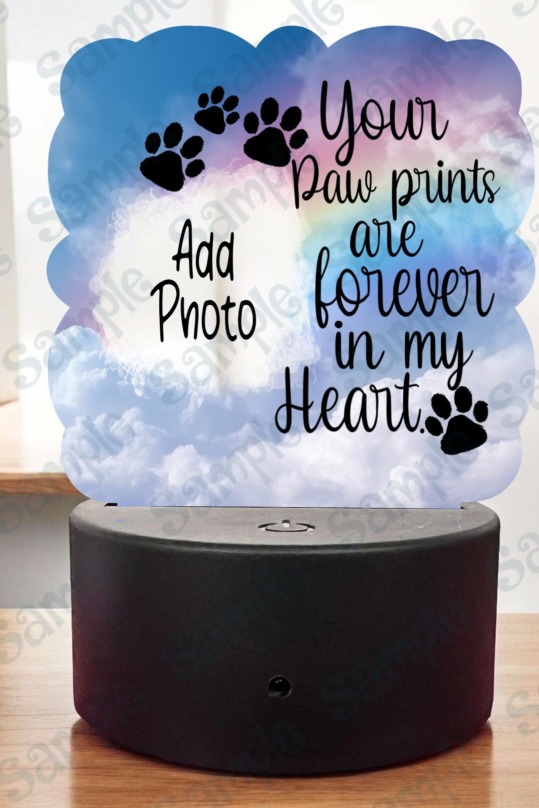 Malin Acrylic Light Base, MSS, Pet Memorial, Pet, Light Base, Acrylic ...