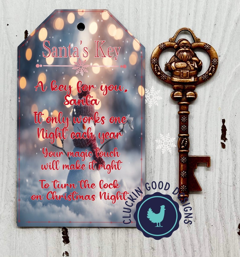 Santa Key, Ornament, MSS, Png, Christmas, Snowman - Etsy