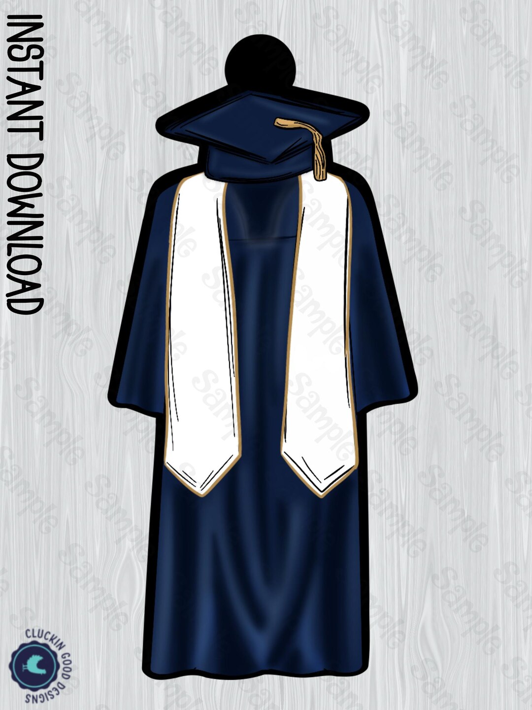 Graduation Gown, MSS, Navy Blue, Grad, Graduation,car Charm, Cap,gown ...