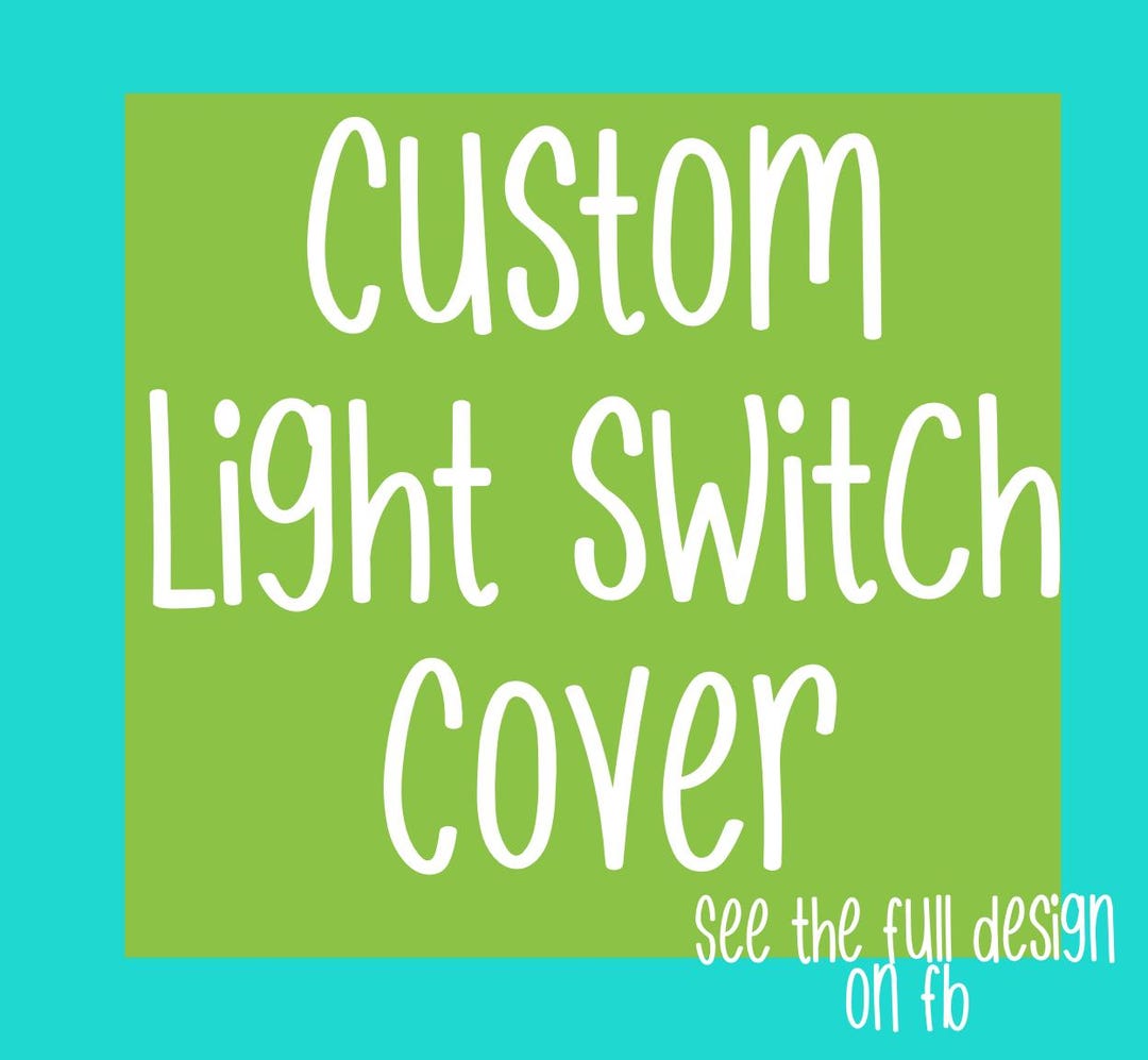 Tree Light Switch Cover , MSS, Custom , Christmas , Tree, Light, New ...
