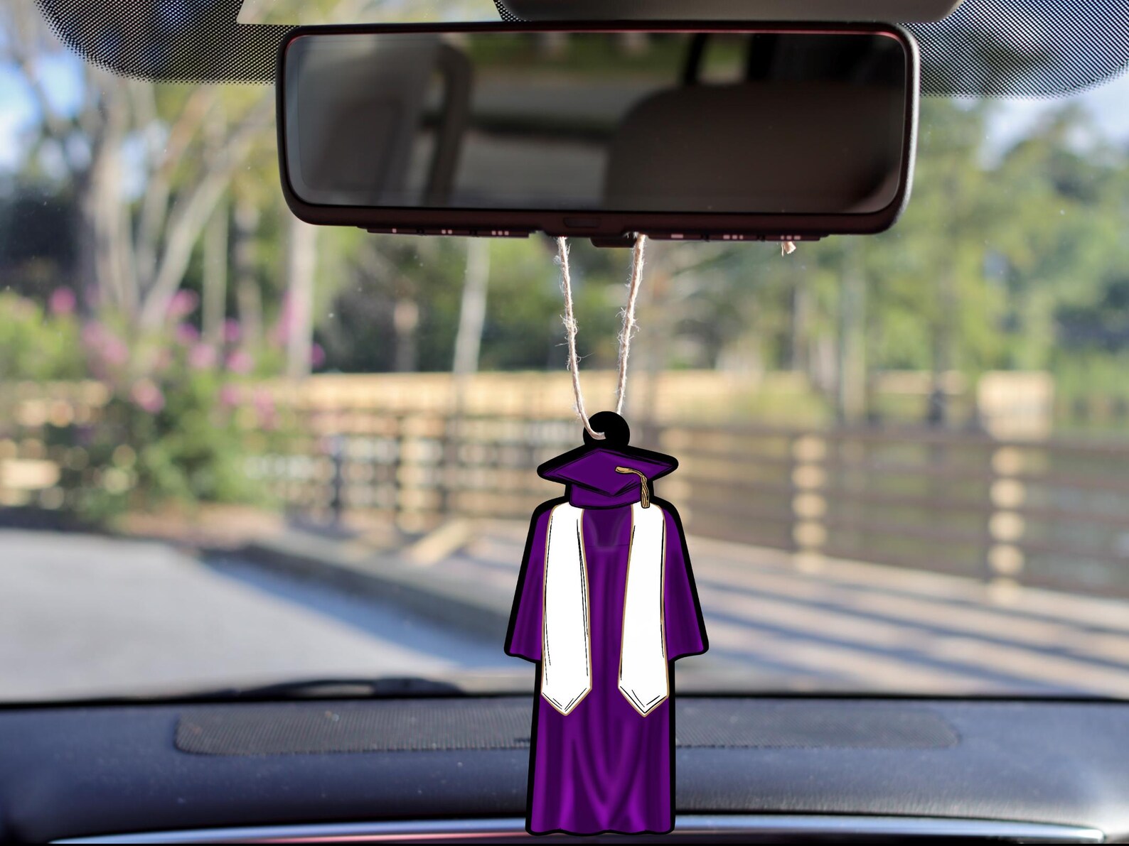 Graduation Gown, MSS, Purple, Grad, Graduation,car Charm, Cap,gown ...