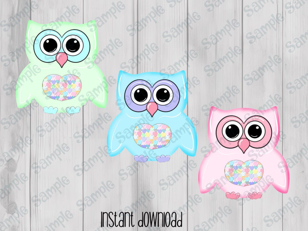 Owl, MSS, Green,purple, Blue, Pink,owl, Earrings, Door Hanger ...