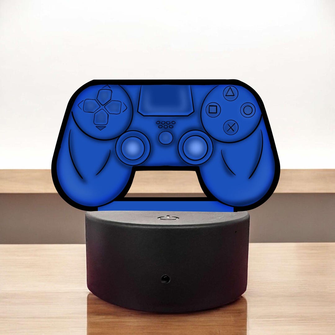Gaming Controller Acrylic Light Base, MSS, Gaming, Blue , Light Base ...